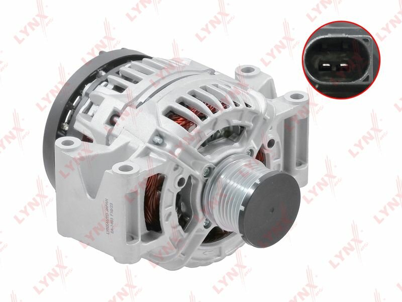 LYNXauto Генератор (90 A, 6PK, с муфтой свободного хода) MERCEDES-BENZ Sprinter 906 2.1 D 06-16