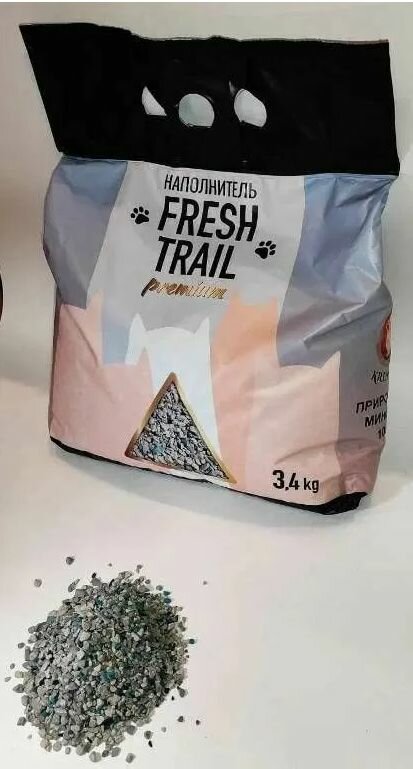 "Fresh Trail Премиум" 3,4кг наполнитель кремниевый впитывающий