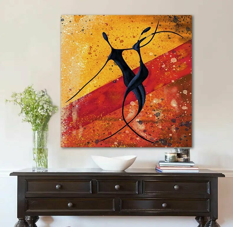 Картина ВсеКартины. Тут "Африканские Мотивы", на подрамнике, 60x60 см