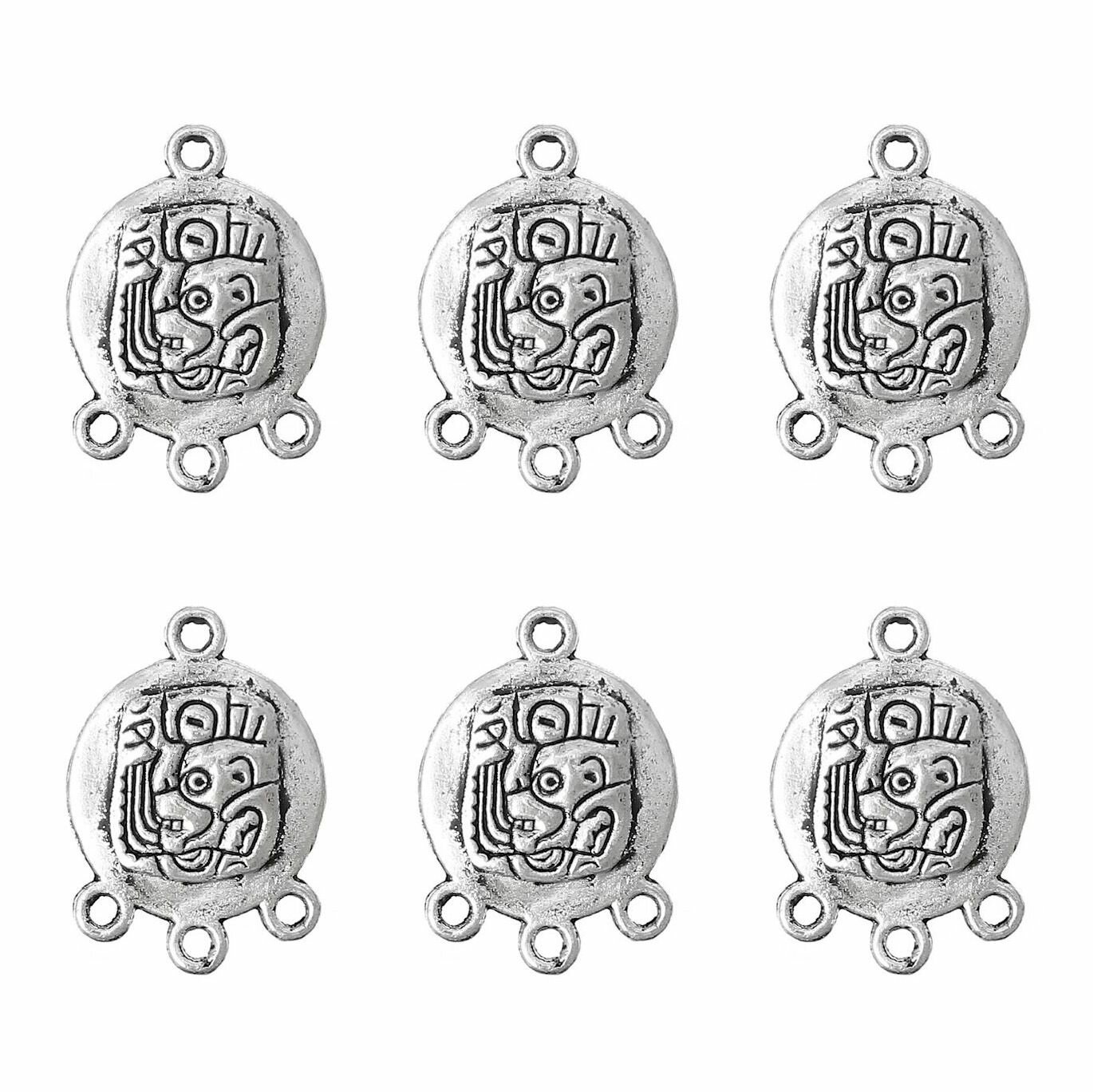 Коннектор на 3 нити "Майя" #6, 6 штук.