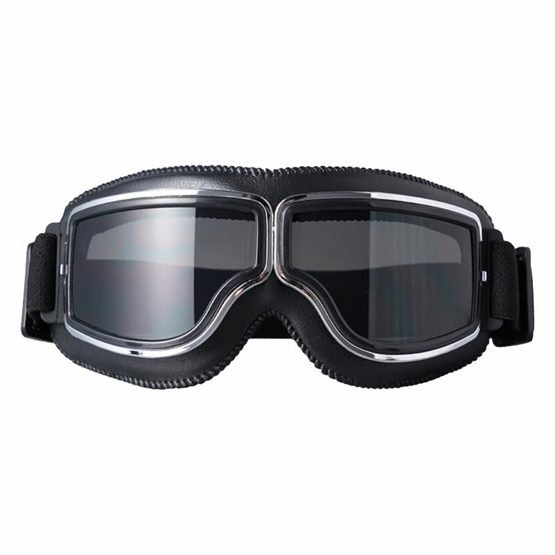 Мотоциклетные очки, винтажные кожаные очки для пилота, скутеры, квадроциклы, внедорожные с защитой от царапин и пыли