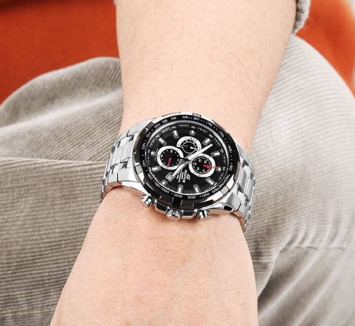 Наручные часы CASIO Edifice, серебряный — фото 1