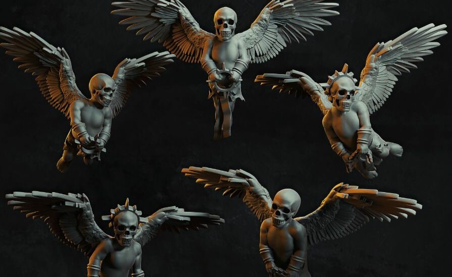 Warhammer 40000 Миниатюра armorium cherubs