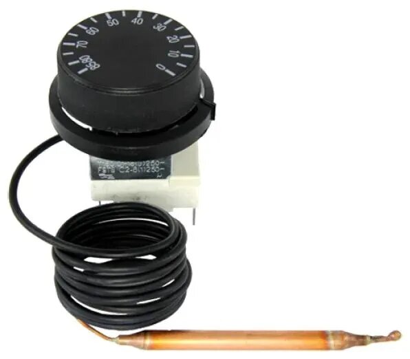 Термостат T90 C1-16 (3) 250 - C2-6 (1) 250. 30-85oC, 250В, 16А. 4 контакта, Длина зонда 85 мм, Ø6 мм, для THERMEX, WTH432UN