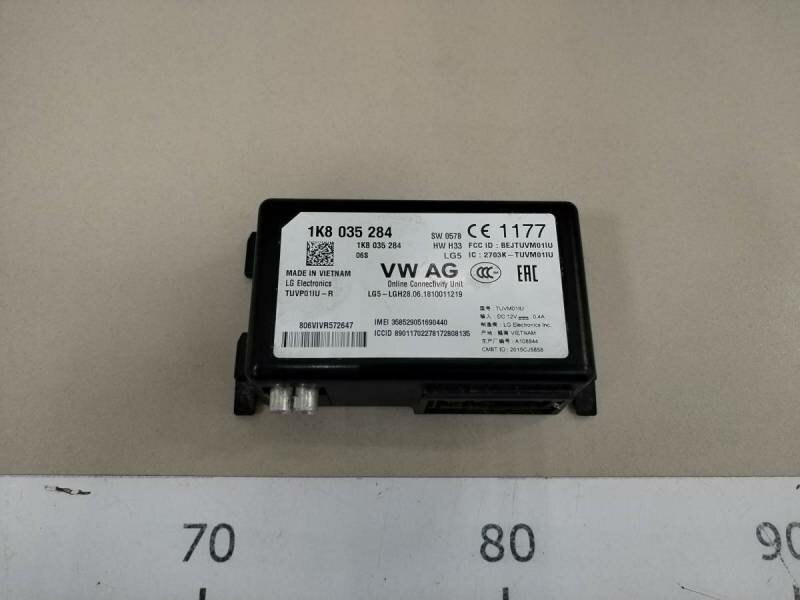 Блок электронный Volkswagen Polo Sed RUS 2011 кат.номер: 1K8035284