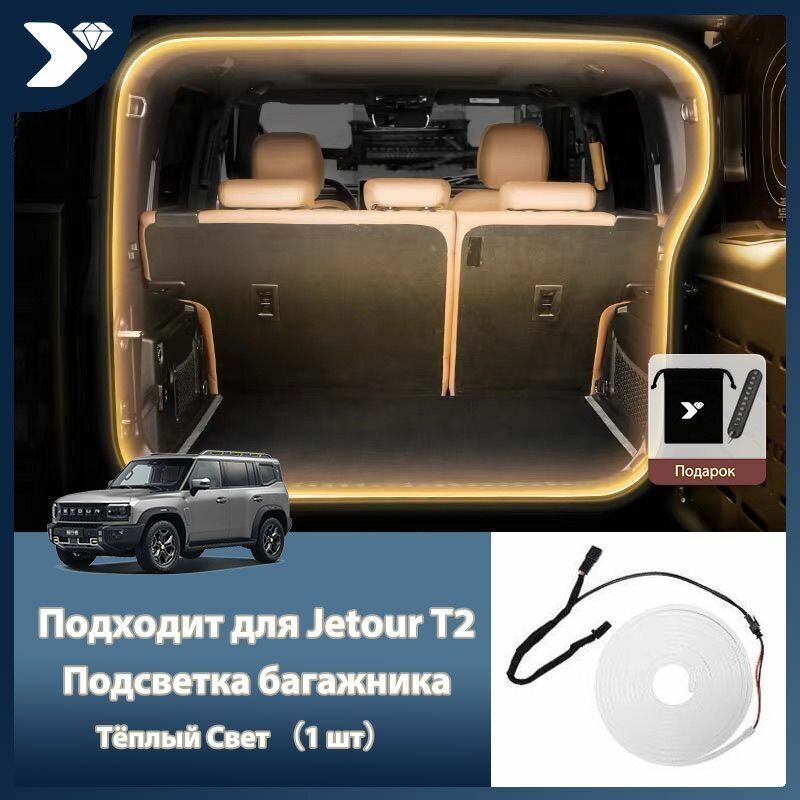 Светодиодная лента для багажника Jetour T2, атмосферное освещение.