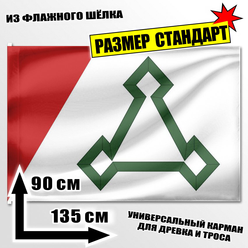 Флаг Волоколамского района 135x90 см.