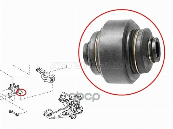 Сайлентблок цапфы Lexus RX 08-15 / Toyota Highlander 13-20 Sat арт. ST-42305-48060-U