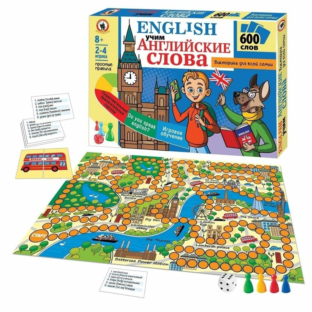 Викторина Русский стиль для всей семьи English, учим английские слова (3375)