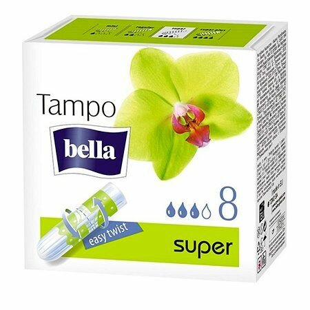 Тампоны BELLA Premium Comfort Super, 8 шт, easy twist
