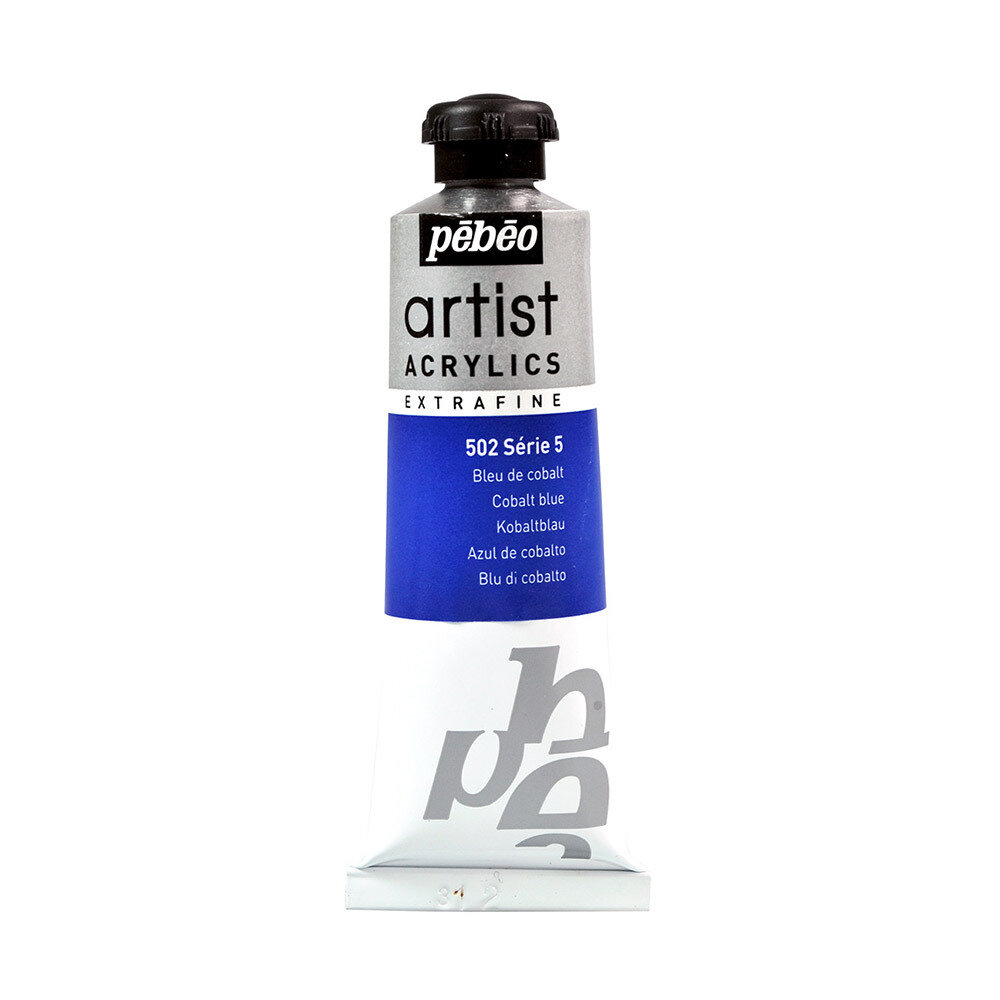 Краска акриловая Pebeo Artist Acrylics extra fine, №5, 37 мл, кобальт синий