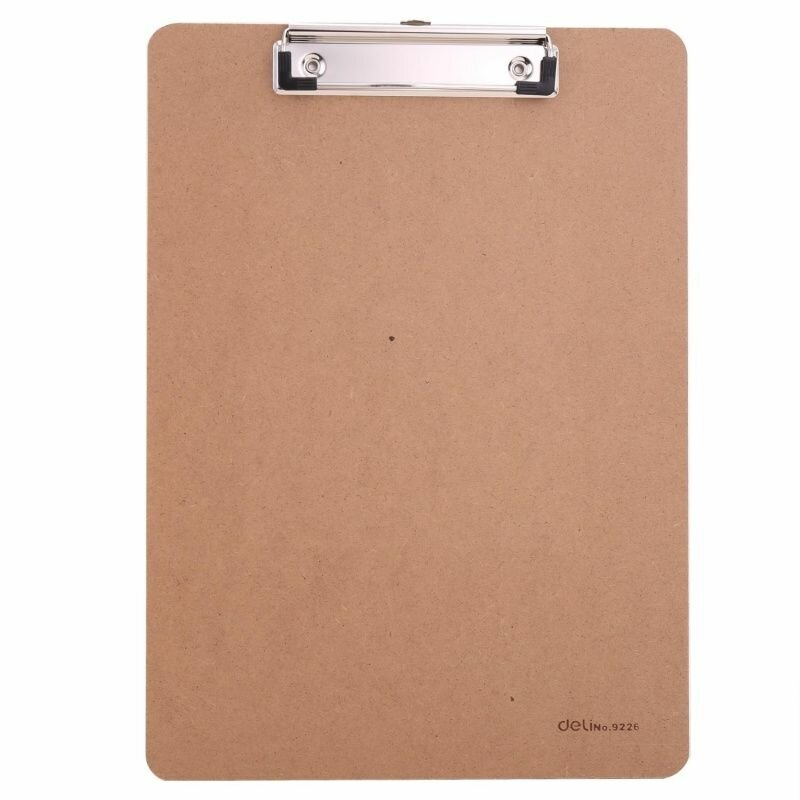 Папка-планшет Deli зажимом, A4 бежевая (E9226)
