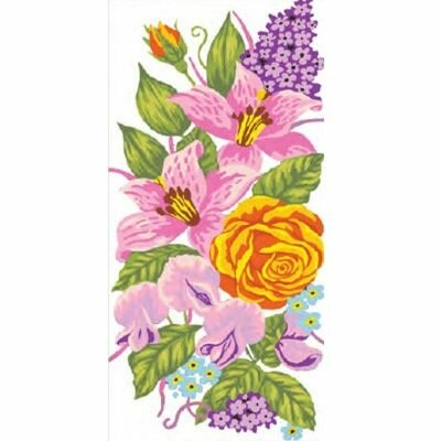 Канва Grafitec "Розы и лилии", ткань с рисунком, серия 8,000, 60х30 см