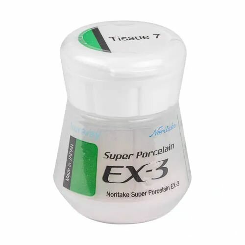 Стоматологический материал Noritake EX-3. Масса керамическая для металлокерамики Норитаки. Десневая масса Tissue 7 (10 гр)