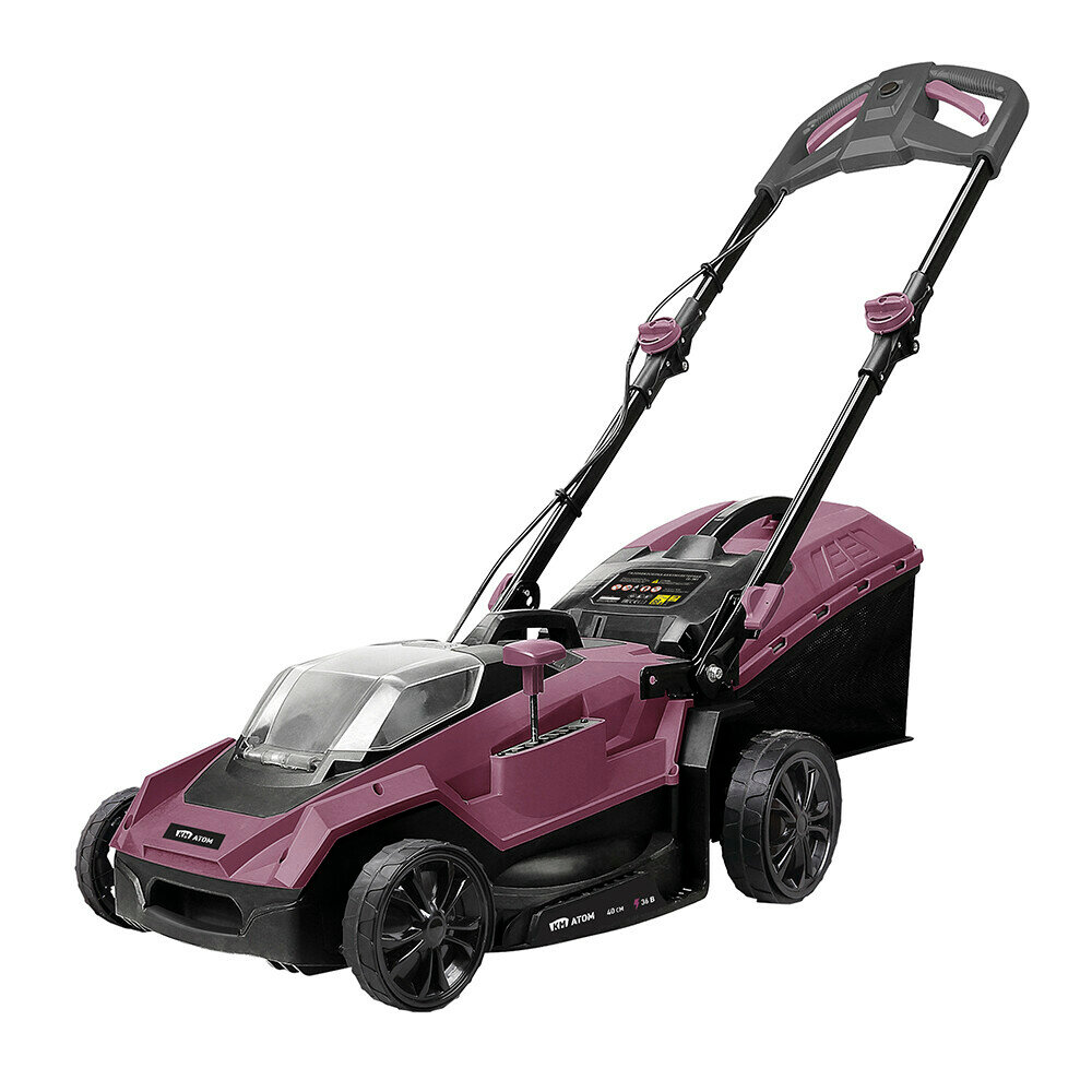 Газонокосилка аккумуляторная КМ атом 36 В 400 мм 4Ач Li-Ion 2 АКБ и ЗУ (CL-184BL/2 KIT)