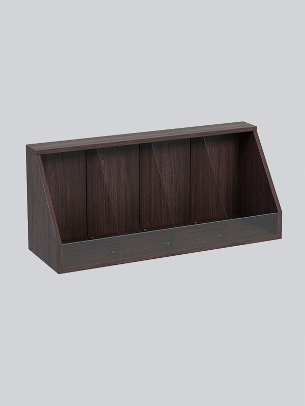 Конфетница №2 на полку для стеллажа, Дуб Венге. Производитель товара - компания Westcom.