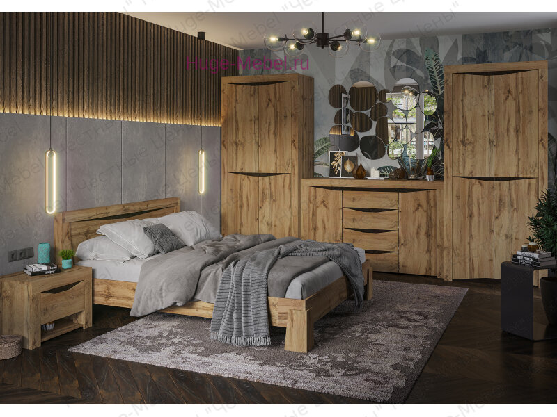 Спальня "Паола К2" Huge Mebel Спальные гарнитуры. Ширина 1600 Высота 1006