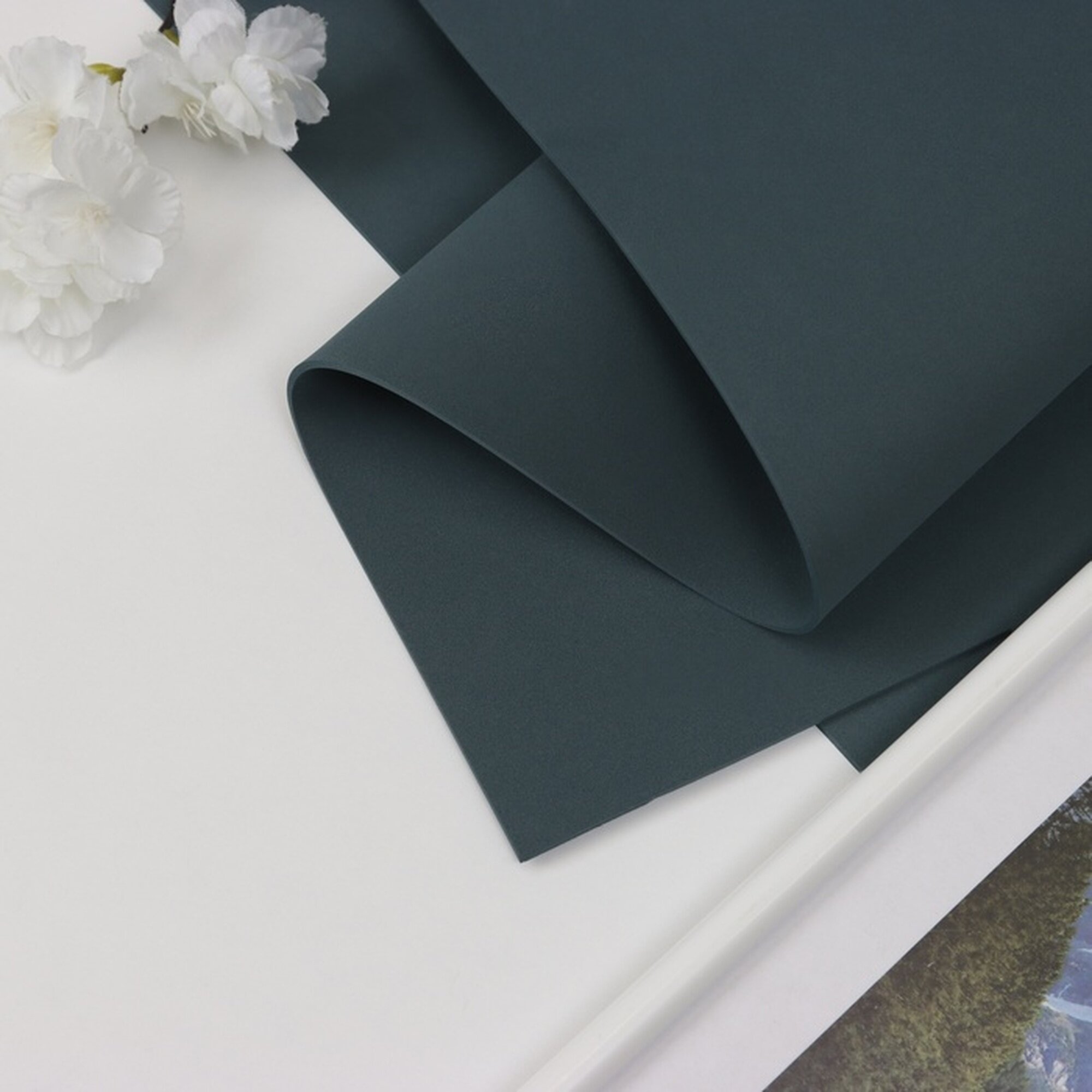 Фоамиран Сима-ленд, иранский, 2 мм, 60 x 70 см, тёмно-синий 188