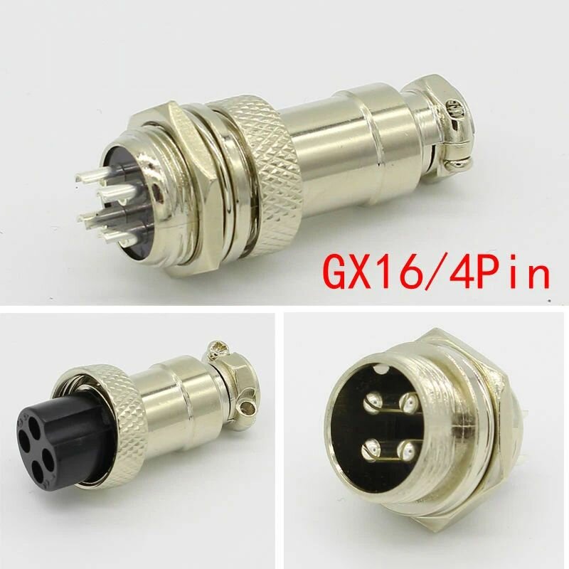 1 комплект GX16 4-контактный разъем «папа-мама» диаметром 16 мм, разъем для панели проводов L72 GX16, круглый разъем, авиационная розетка