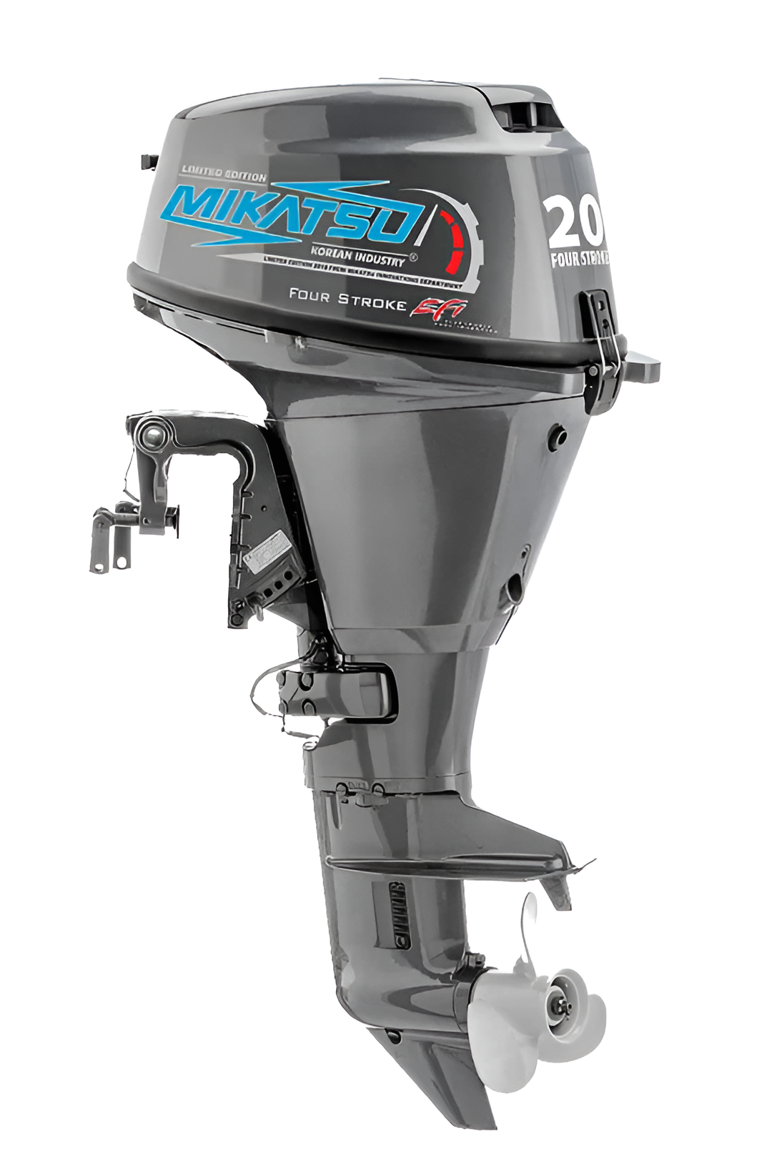 Лодочный мотор Mikatsu MF20FES-EFI, бензиновый, ручной запуск, 2 такта