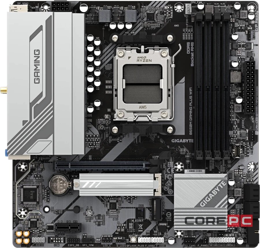 Материнская плата для персонального компьютера Gigabyte B650M GAMING PLUS WIFI