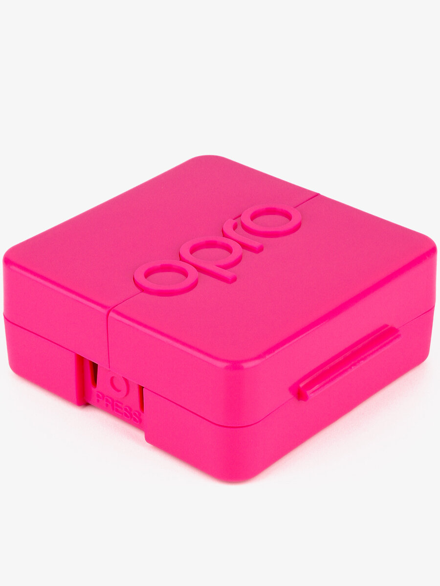 Футляр для профессиональной боксерской зубной капы Opro розовый