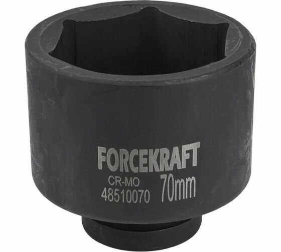 Головка ударная глубокая 70мм (6гр.), 1" FORCEKRAFT