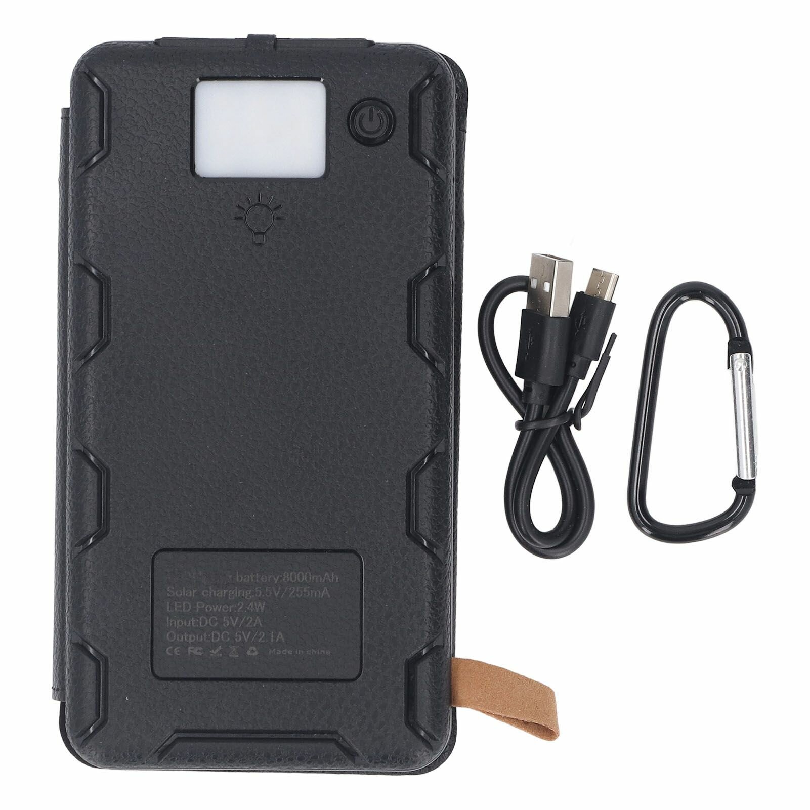 Солнечное зарядное 8000mAh с 4 панелями для кемпинга