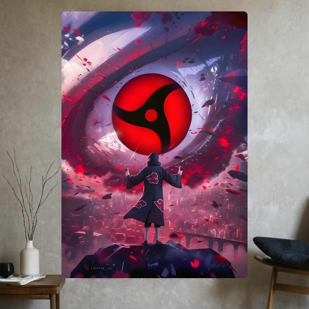 Картина на металле (аниме - Наруто) Итачи Учиха, 20*30см