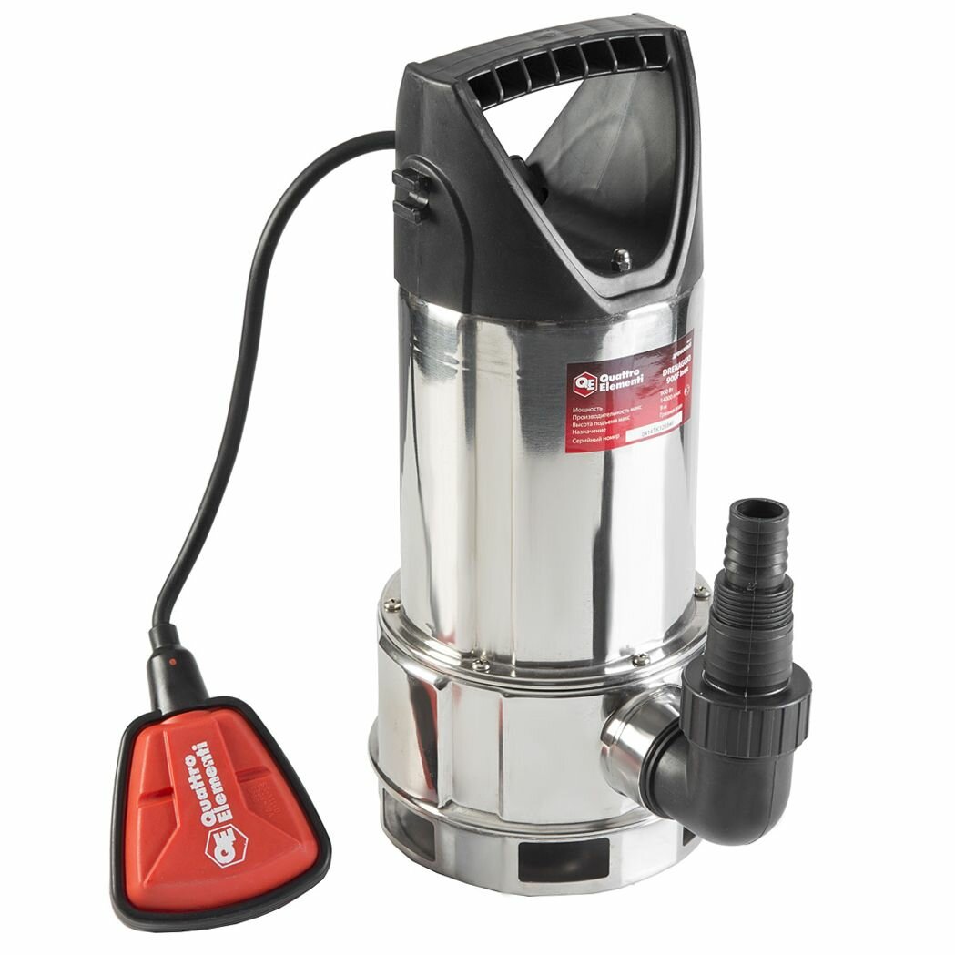 Дренажный насос Quattro elementi DRENAGGIO 900 F Inox 770-735