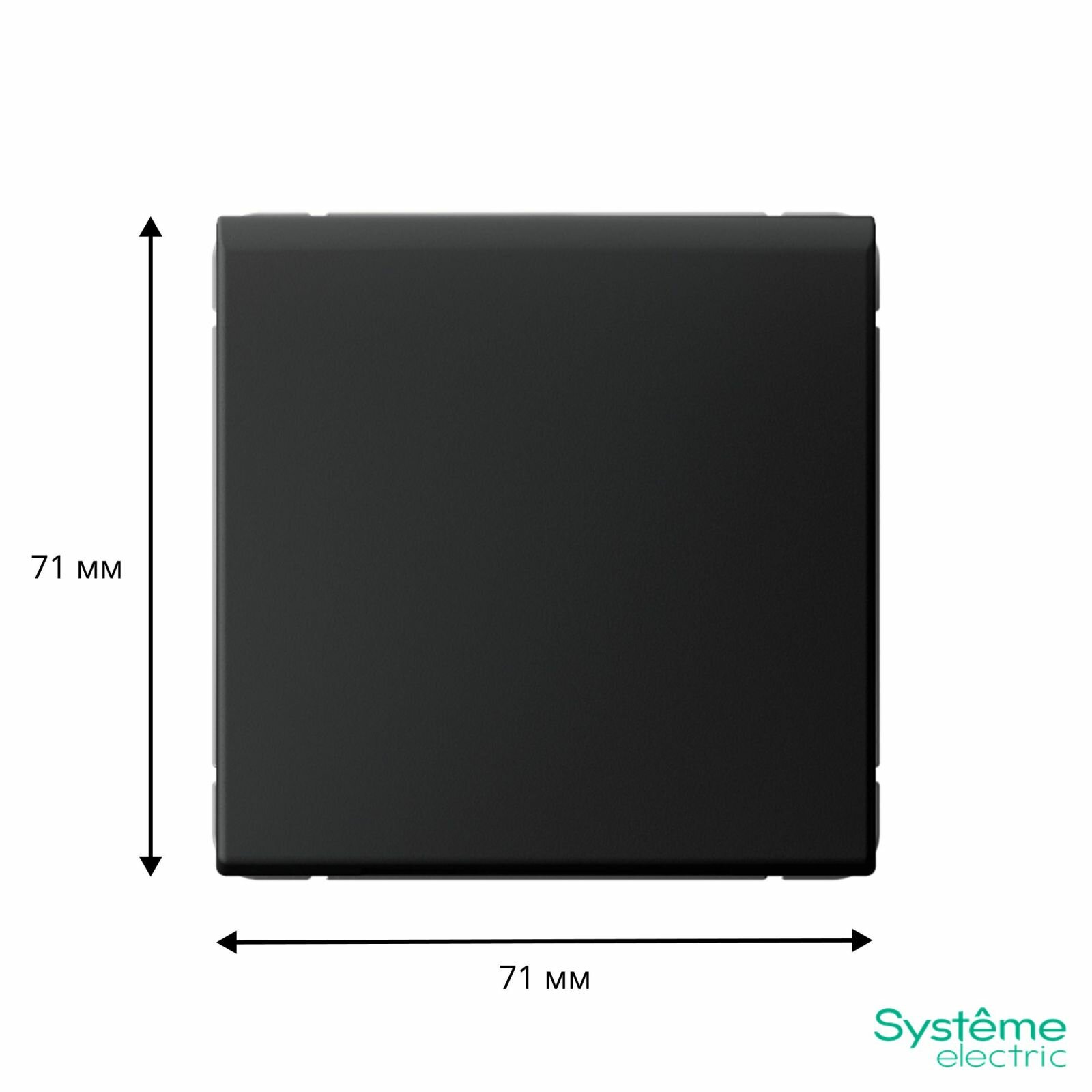 Вывод кабеля Systeme Electric механизм, карбон, Artgallery, пластиковый