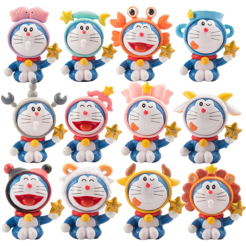 Набор из 12 фигурок Doraemons 12 Constellation Toy Doll Anime Collection