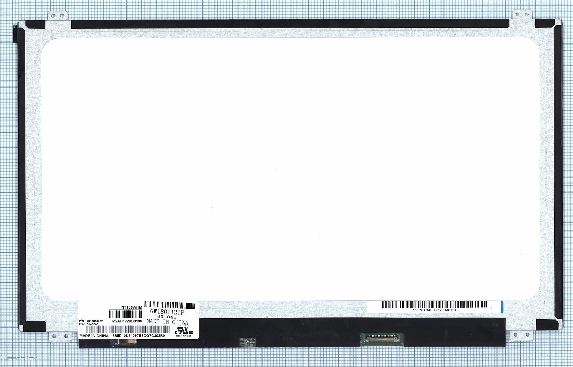 Матрица совместимая с NT156WHM-N42, Диагональ 15.6, 1366x768 (HD), Светодиодная (LED)
