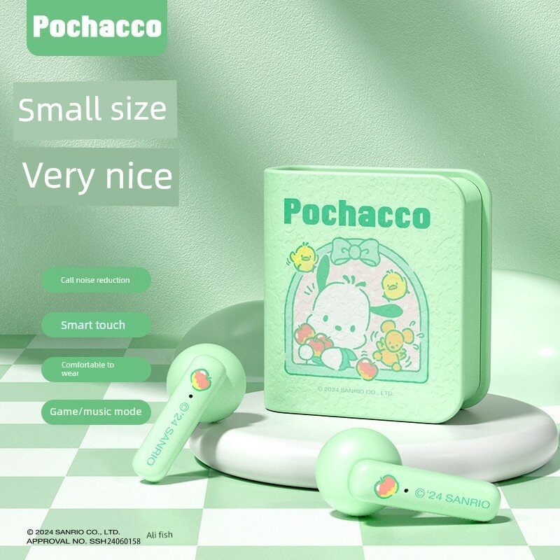 Официальные наушники Sanrio Chappy Bunny беспроводные в светло-зеленом цвете модель EJ770