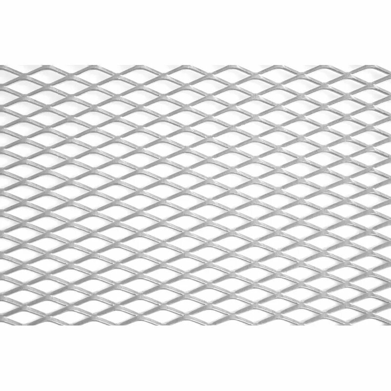 Облицовка радиатора (сетка декоративная) алюминий, 100 х 40 см, серебро, ячейки 16мм х 6мм (KRAFT)