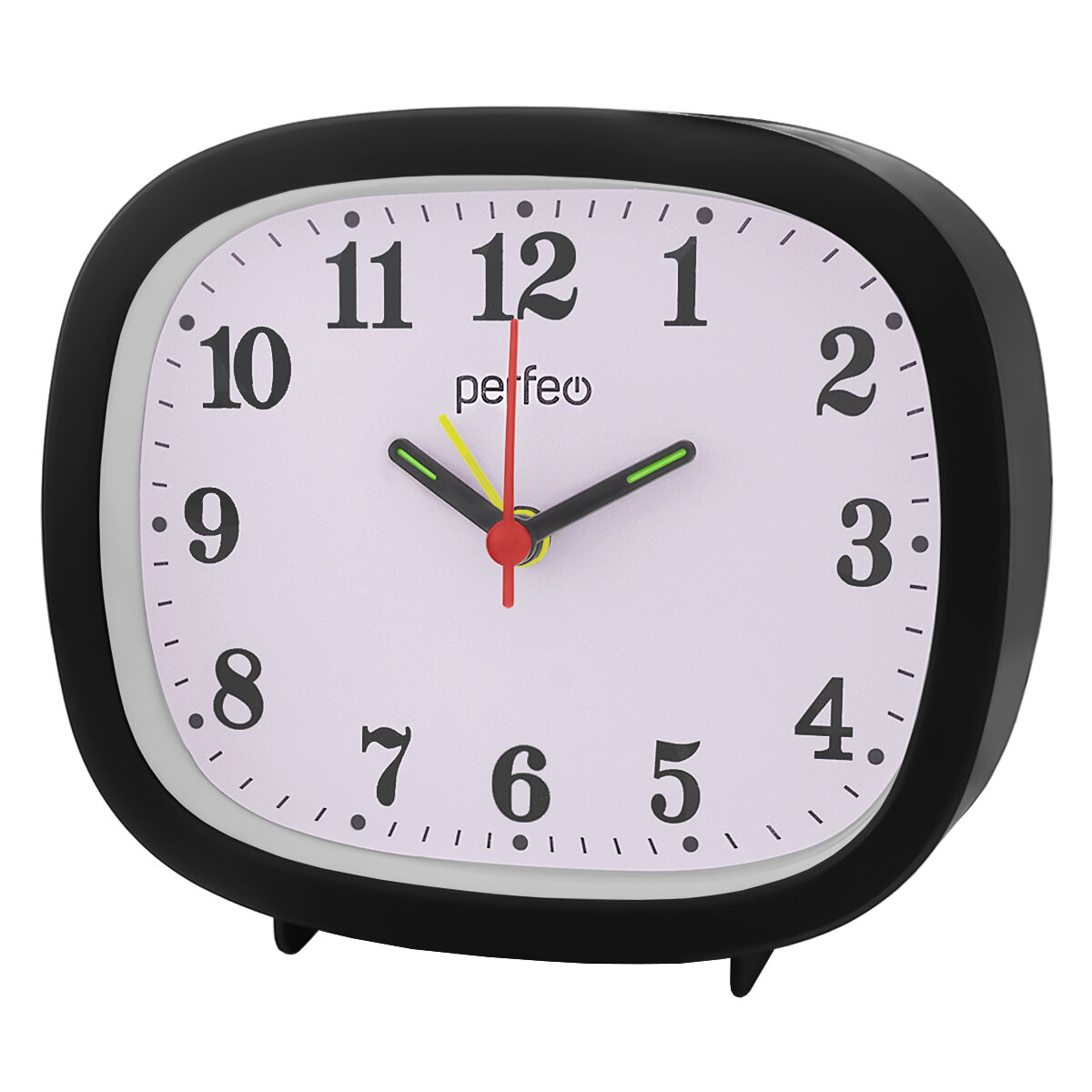 Будильник "Perfeo" PF-TC-021 прямоугольные черные