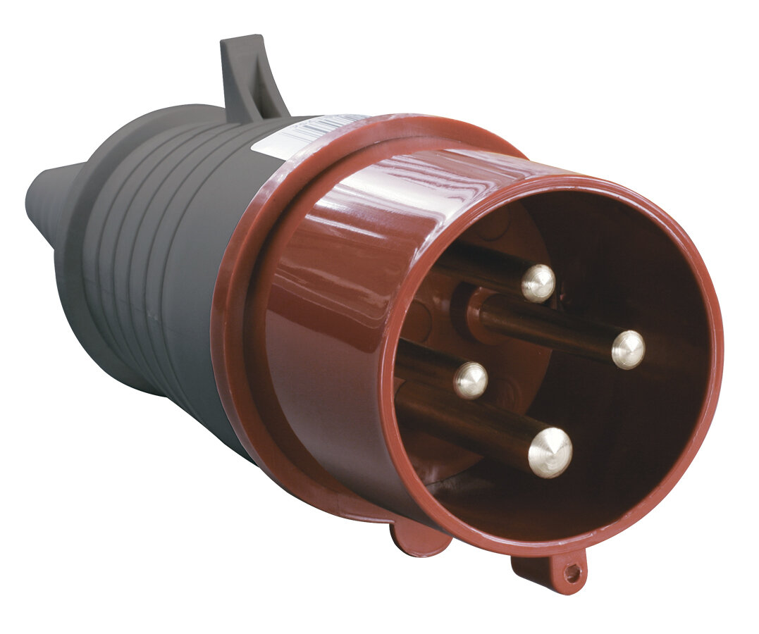 Вилка кабельная IEK 32А 3Р+PE IР44 переносная, 380В 024