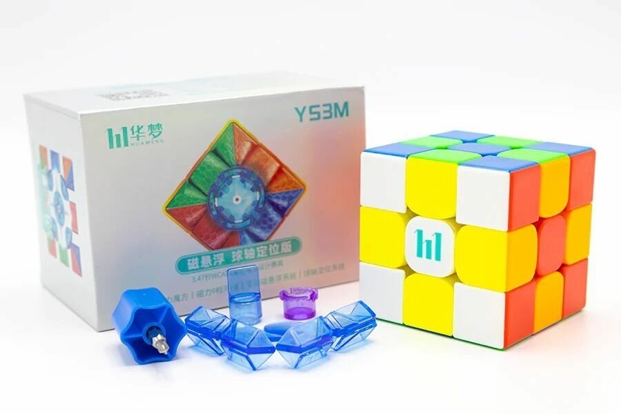 Кубик Рубика магнитный скоростной MoYu HuaMeng YS3M 3x3 Ball-Core, color