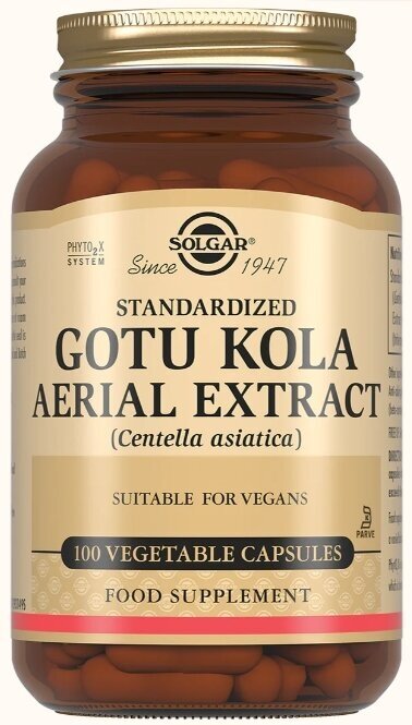 Экстракт готу кола Солгар (Solgar) капс 424 мг бан т/ст №100 Gotu Kola