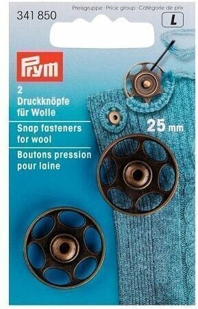 Пришивные кнопки для вязаных изделий 25мм 2 пары в упаковке PRYM 341850