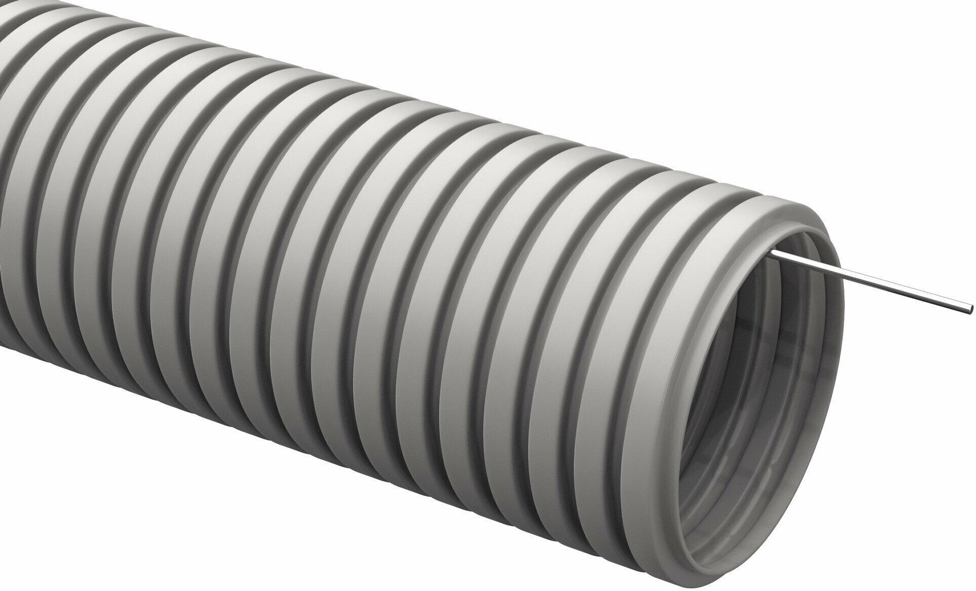 Труба гофр. гибкая ПВХ IEK CTG20-32-K41-025I внеш. D=32мм с протяжкой 25м сер.