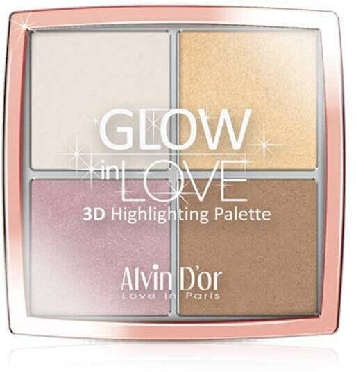 Alvin D'or, Пудровый хайлайтер GLOW in LOVE / Палетка хайлайтеров