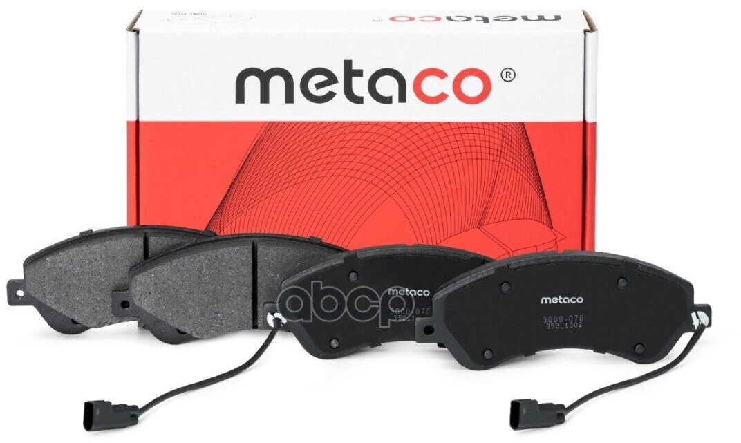 Колодки тормозные передние к-кт METACO арт. 3000-070