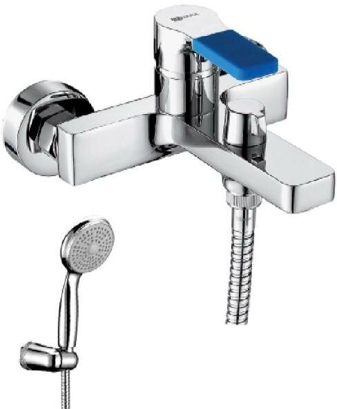 Смеситель для ванны с коротким изливом LEMARK AURA LM0614C хром