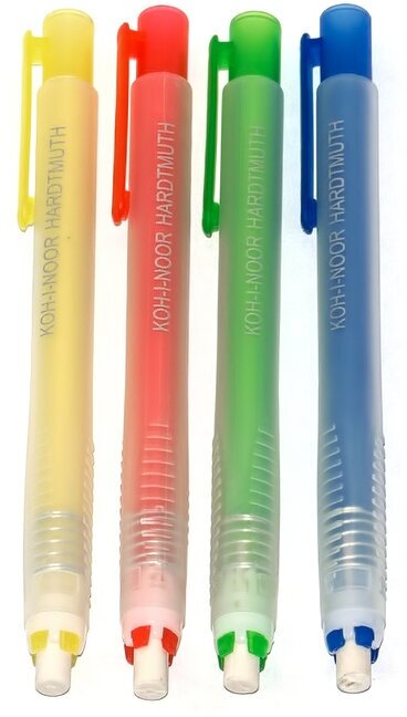 KOH-I-NOOR Hardtmuth ластик-цанговый карандаш 9736 9736000002PS (в ассортименте) 1 шт.