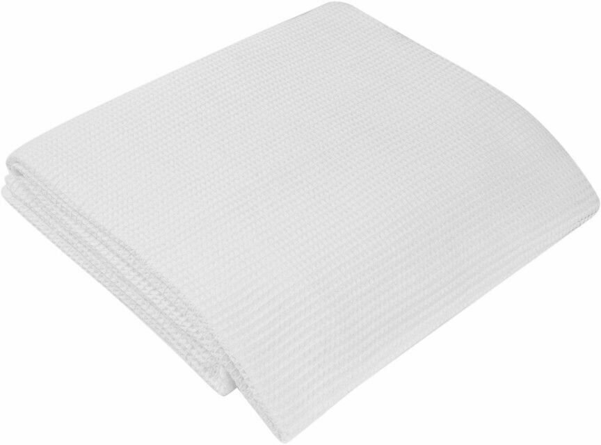 Покрывало из хлопка и полиэстера Texture, 260*240 см, белый (white)