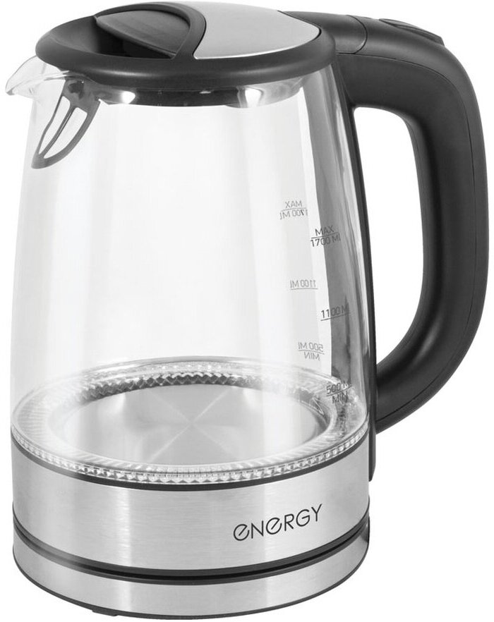 Чайник электрический Energy E-237 черный/серебристый