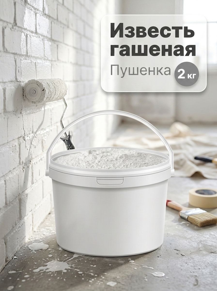 Известь гашеная пушонка 2 кг