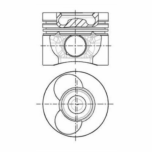 Поршень Nural 8774310000 для Mercedes E-CLASS S210, VF210, W210, G-CLASS W461, SPRINTER 901, 902