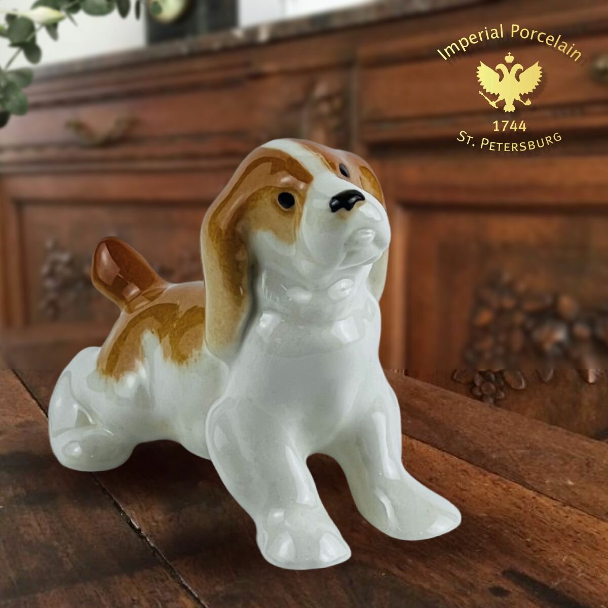 Скульптура. Императорский фарфоровый завод. м. р. Дружок. Высота 5,4 см.